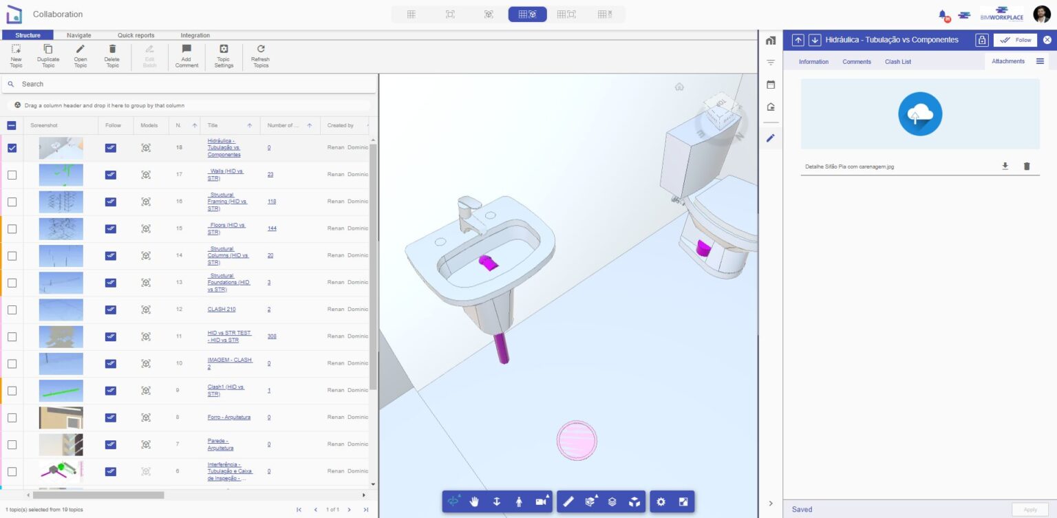 Add attachments to topics | BIMWorkplace