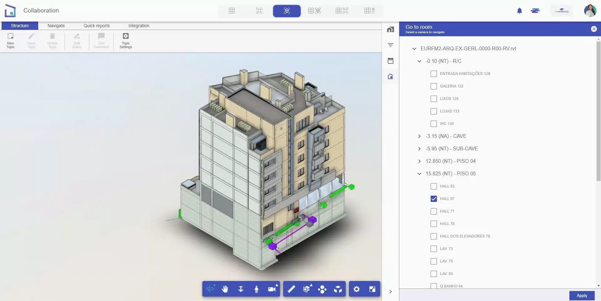 Go to room | BIMWorkplace